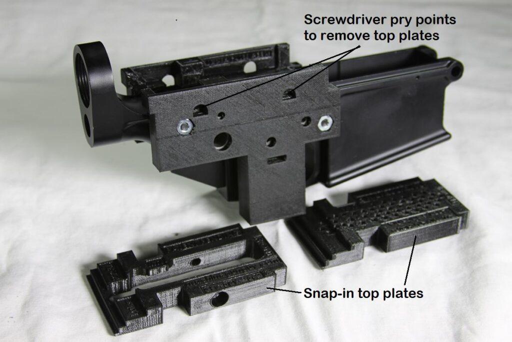 AR 10 80% receiver Jig includes layout for select-fire ( full auto ...