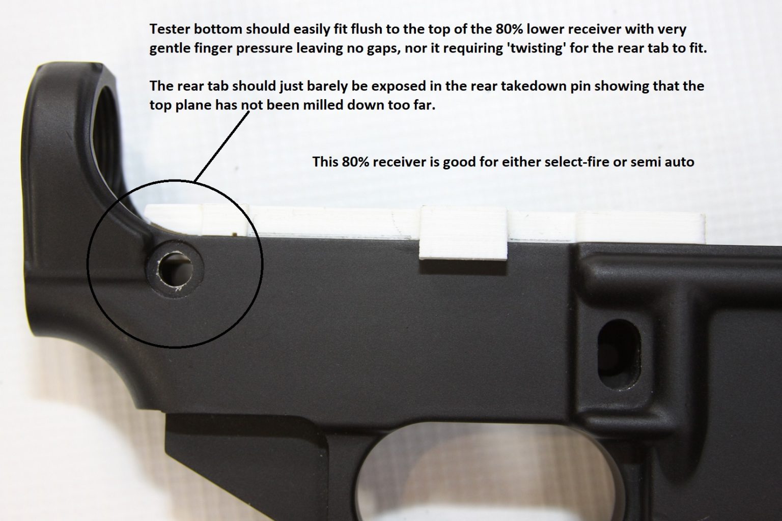 AR-15 80% receiver tester - Machinegun Guy
