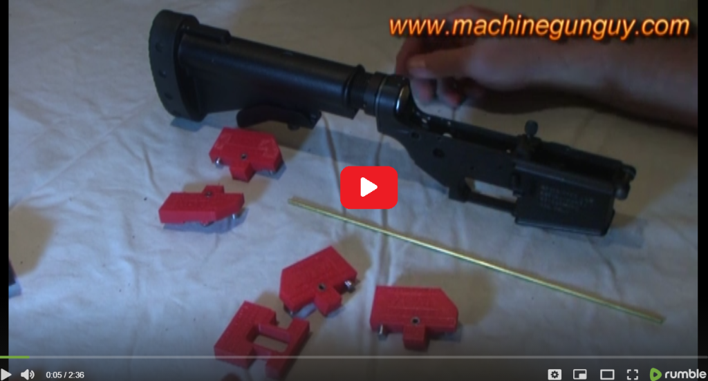 AR 15 to M 16 select-fire ( full auto ) conversion jig - not for 80% ...