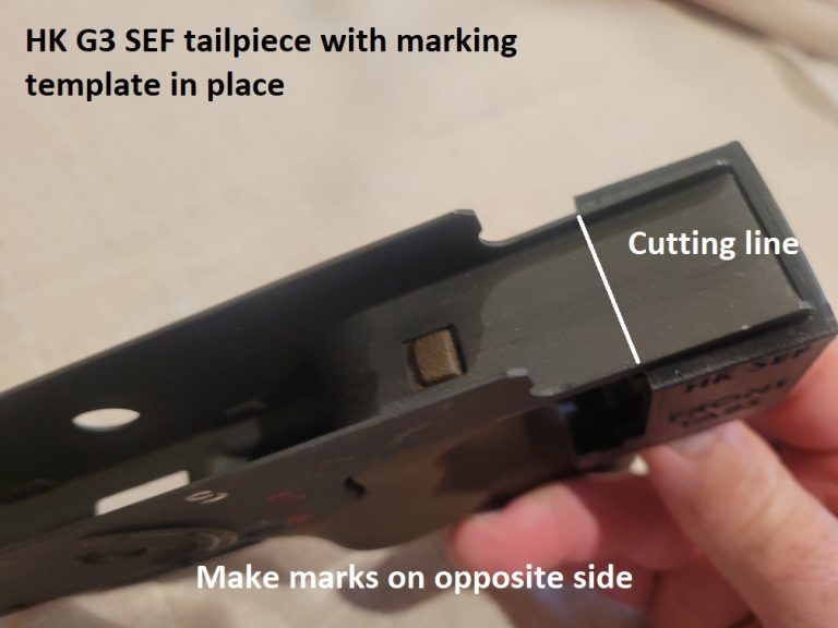 HK SEF modification Jig for select-fire ( full auto ) conversion of H&K ...